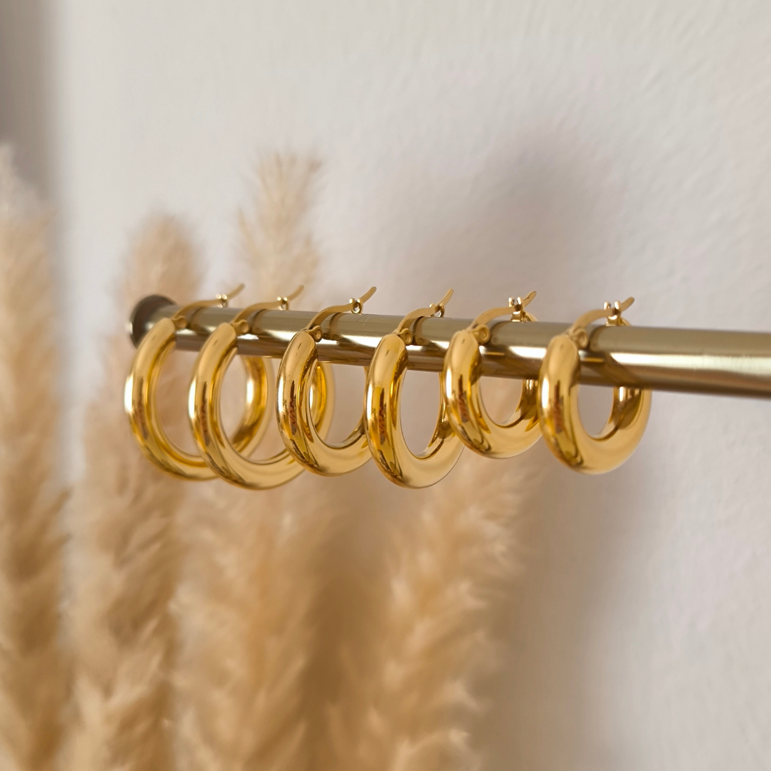 Solid Hoops – Anura Jewellery